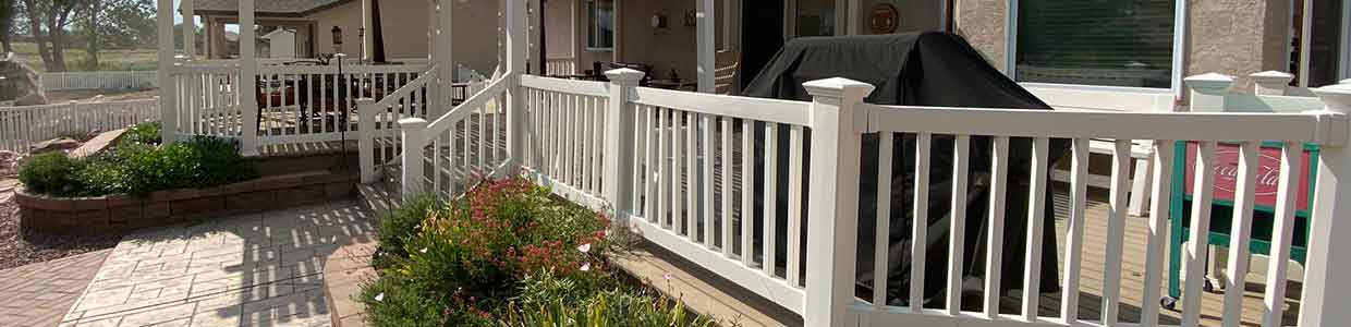 Vinyl Railing- Porches and Deck Railings - Front Range Fencing & Deck